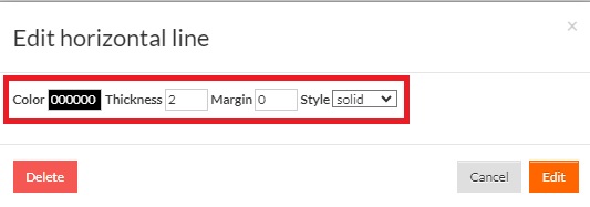 How to Insert a Horizontal Line